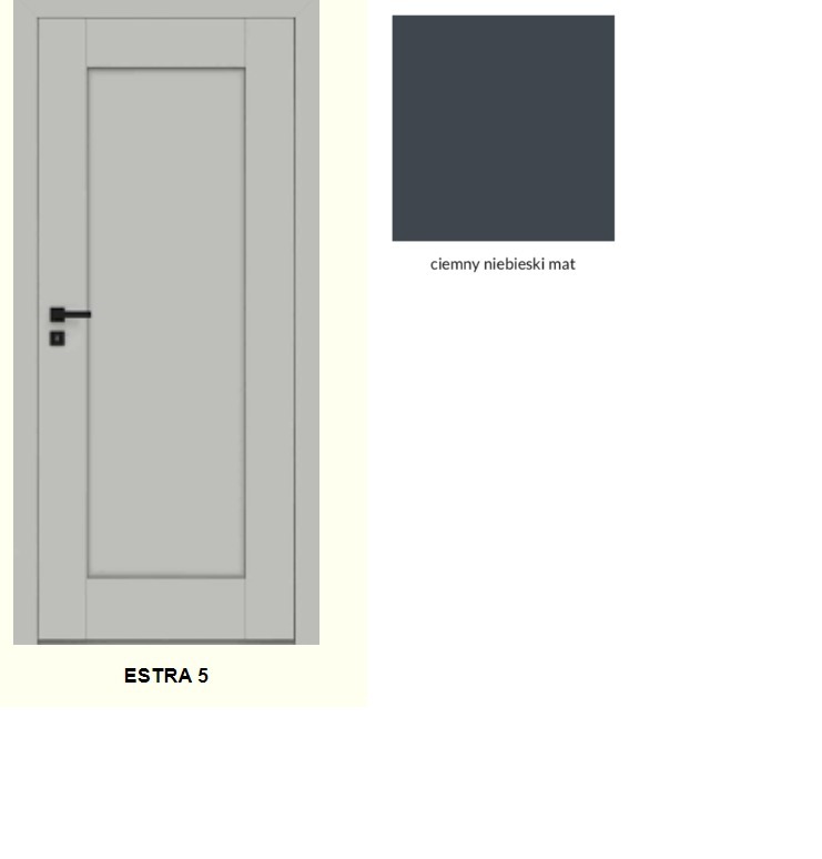 Drzwi Bezprzylg DRE ESTRA 5 Niebieski mat OD RĘKI | Kraków | Ogłoszenie na Allegro Lokalnie