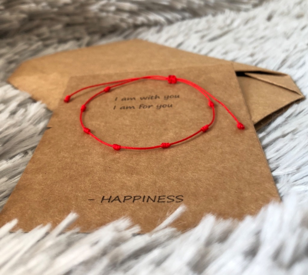 Czerwona nitka kabała damska bransoletka szczęścia | Warszawa | Kup ...