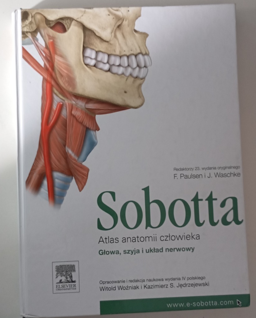 ATLAS ANATOMII CZŁOWIEKA SOBOTTA. TOM 3. GŁOWA, SZYJA I UKŁAD NERWOWY ...