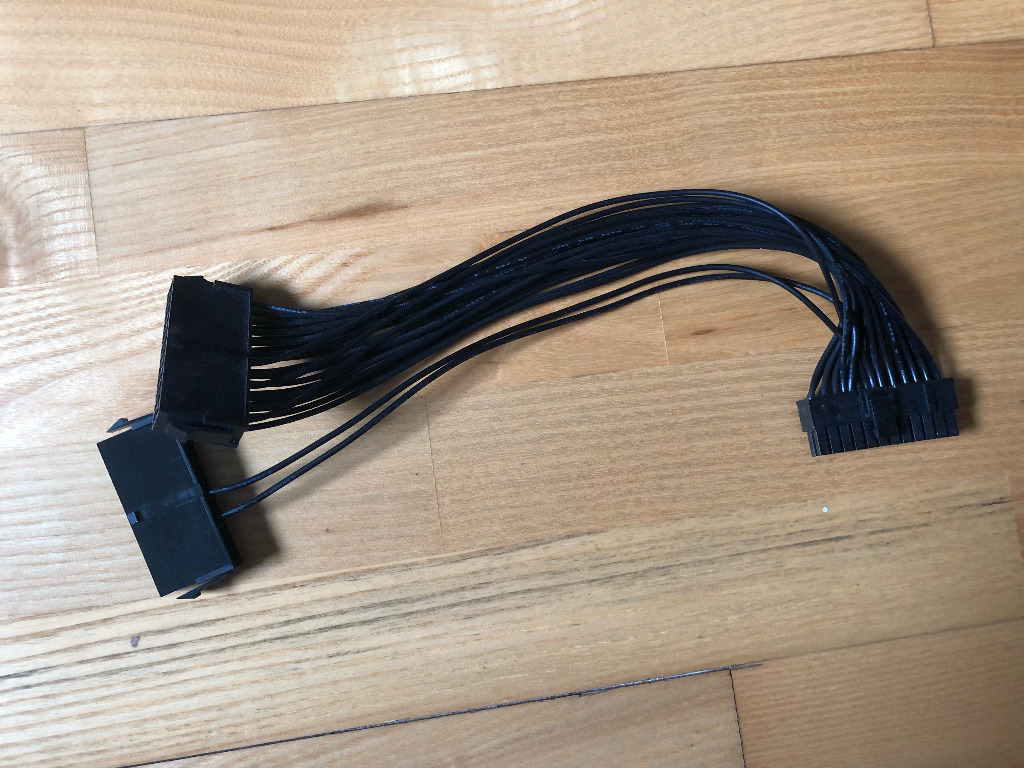 Dual PSU Kabel Adapter 24 pin ATX DWA ZASILACZE | Ruda Śląska | Kup ...