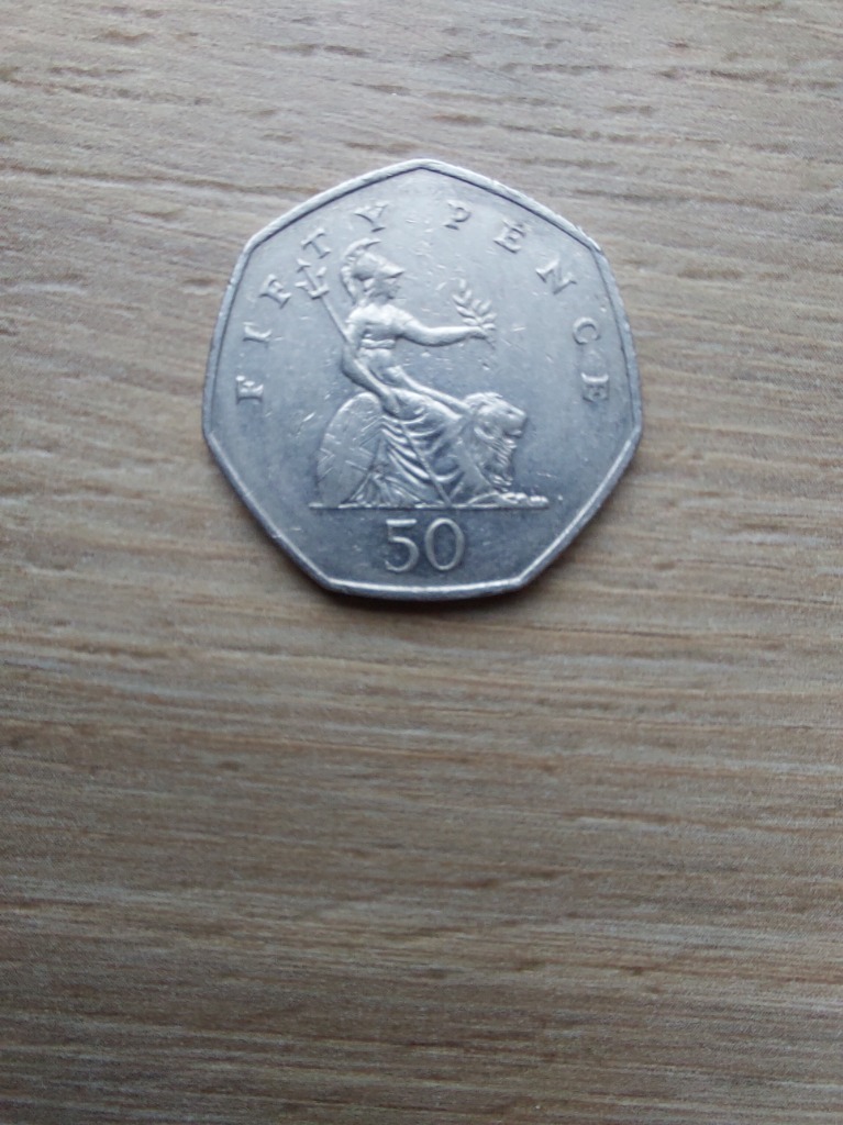 Wielka fifty pence 1998 stan II czwarty portret | Warszawa | Licytacja ...