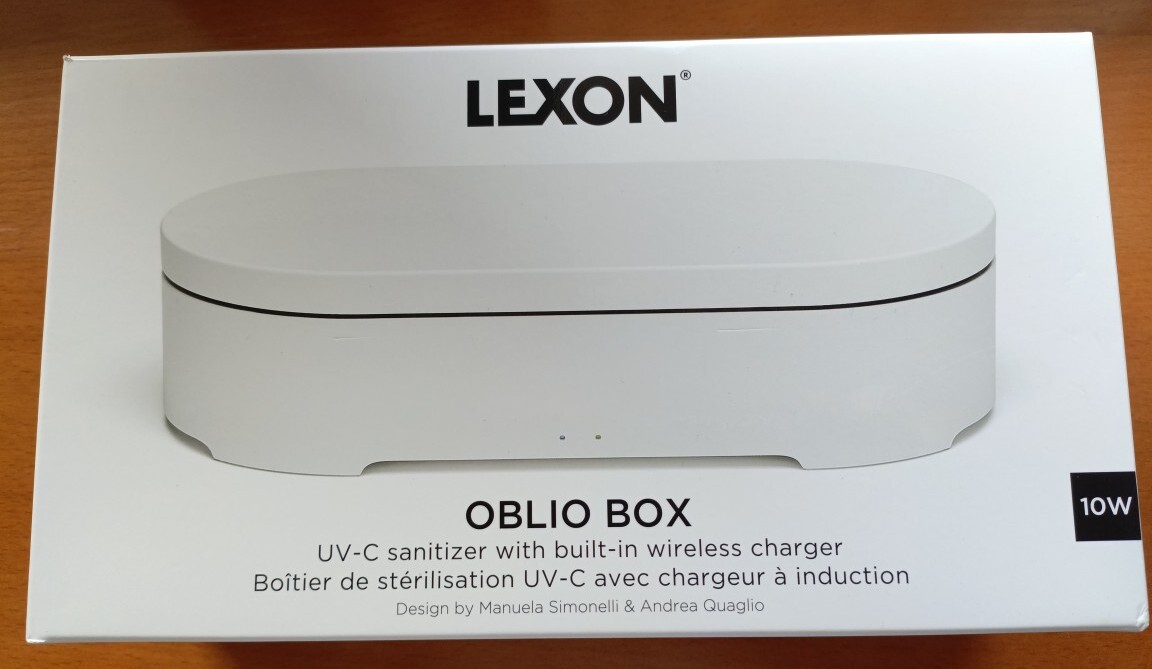 Lexon Oblio Box LH69W ładowarka indukcyjna z funkcją sterylizacji ...