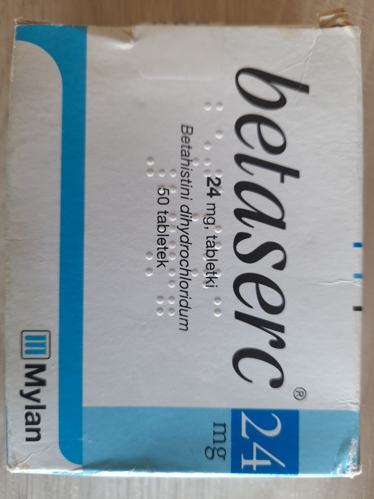 Betaserc 24 mg 50 tabletek | Przedmoście | Ogłoszenie na Allegro Lokalnie