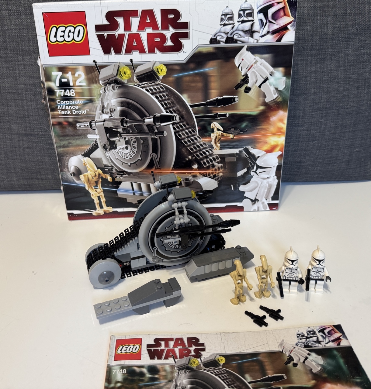 LEGO Star Wars 7748 Corporate Alliance Tank Droid komplet instrukcja ...