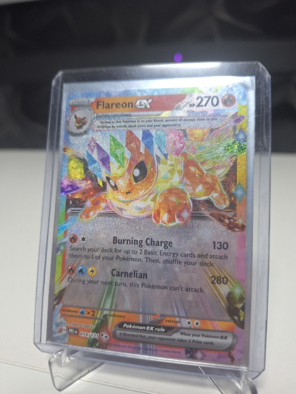 Pokemon Prismatic Evolutions Flareon Ex 014/131 | Katowice | Kup teraz ...