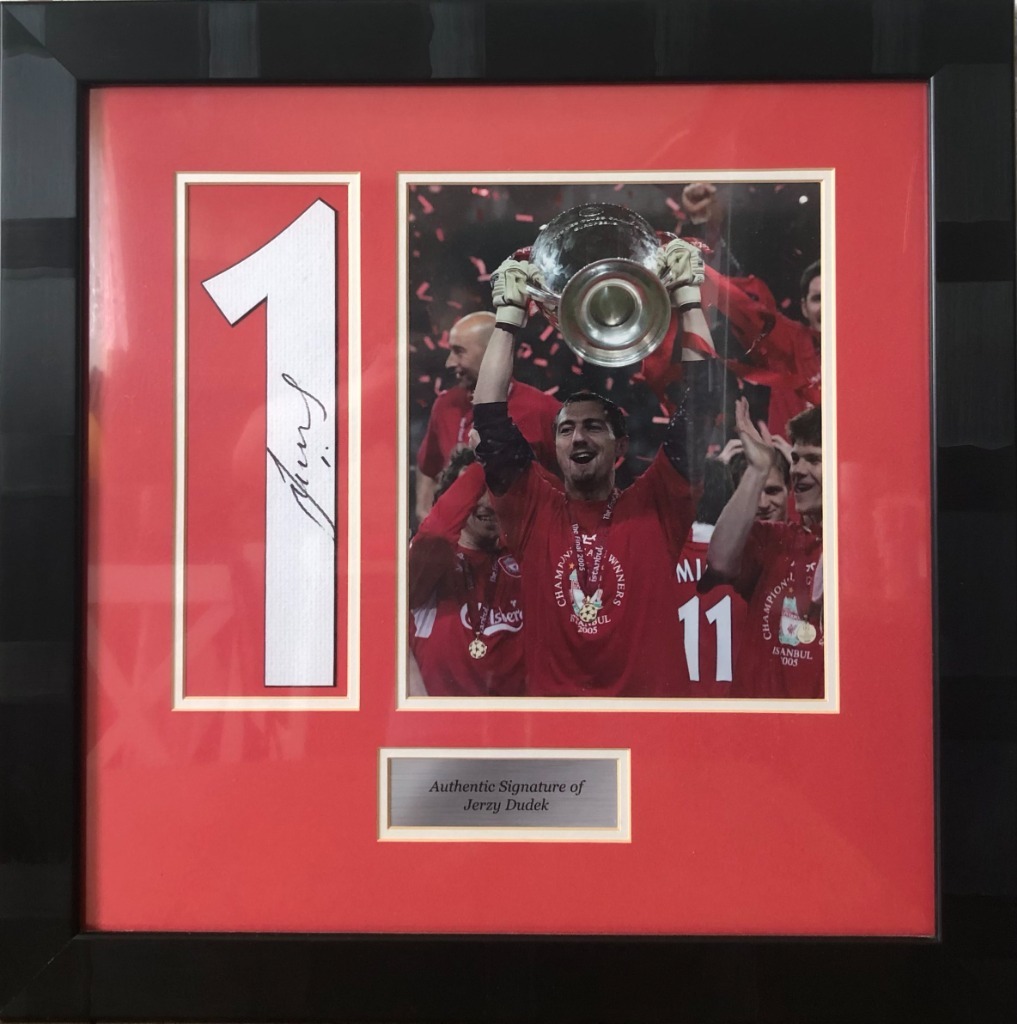 Jerzy Dudek - autograf w ramie | Kwidzyn | Licytacja na Allegro Lokalnie