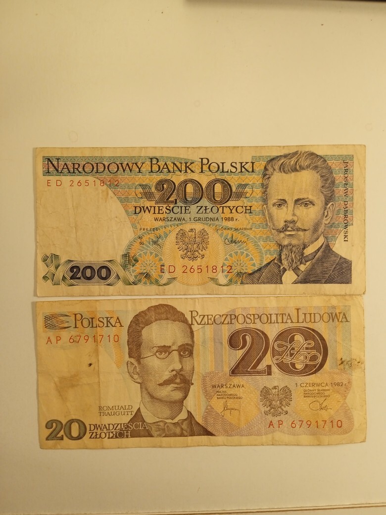 Banknoty PRL 20zl seria AP | Pruszków | Licytacja na Allegro Lokalnie