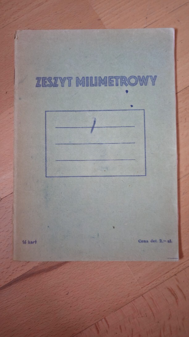 Zeszyt milimetrowy PRL 16 kartek | Warszawa | Kup teraz na Allegro Lokalnie