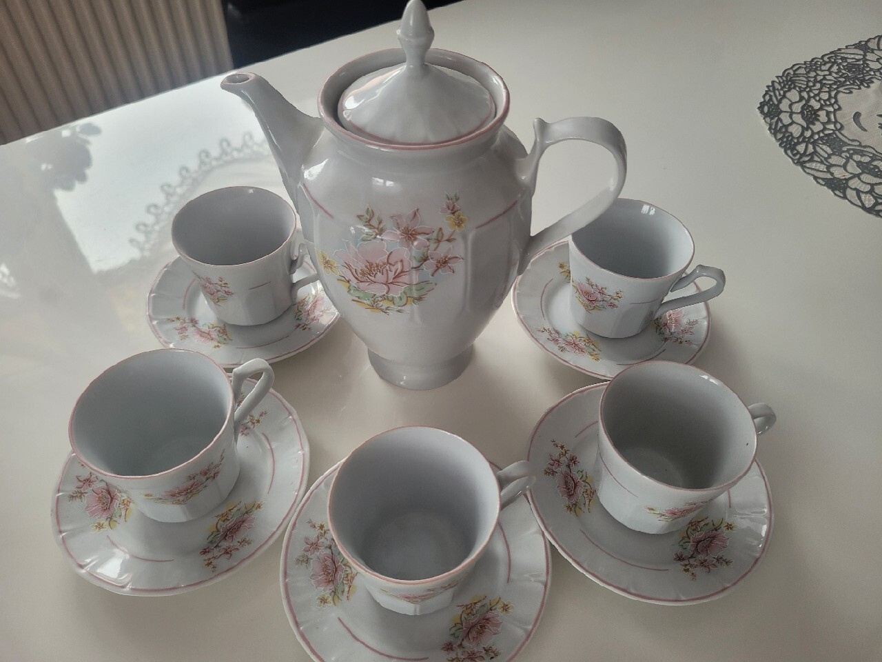 Serwis kawowy PRL porcela stipo dorohoi | Łabowa | Kup teraz na Allegro ...