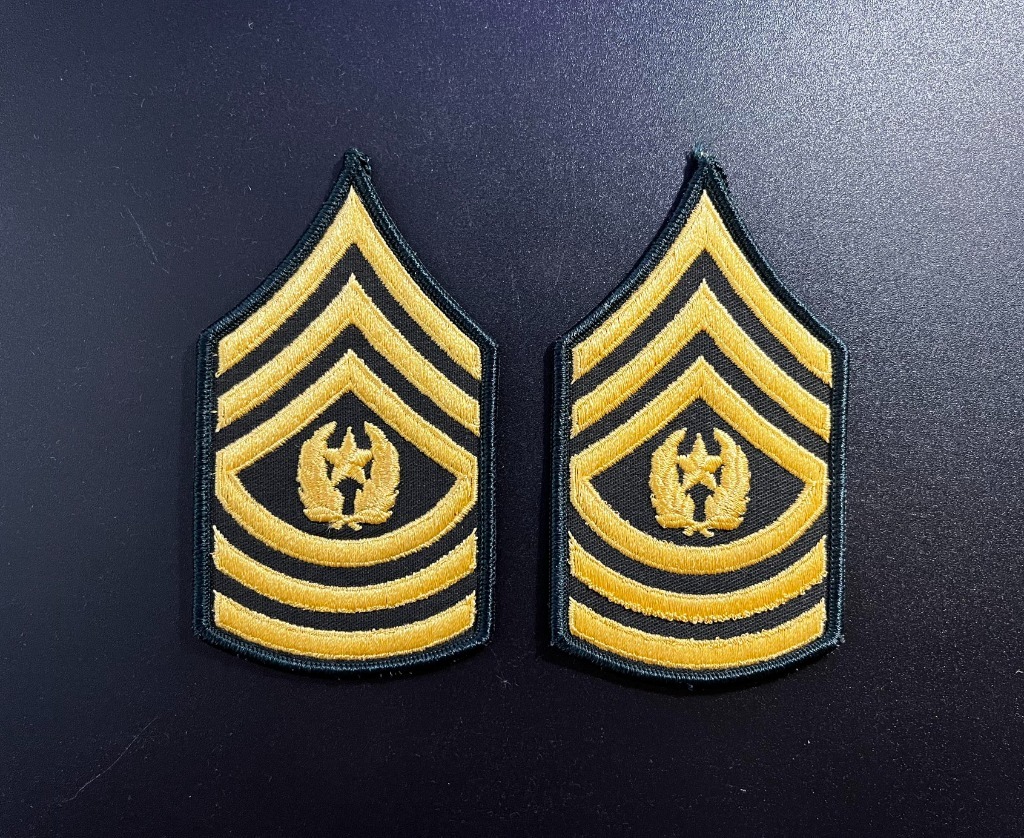 Naszywka US Army Command Sergeant Major E9 Green Gold CSM para | Poznań ...