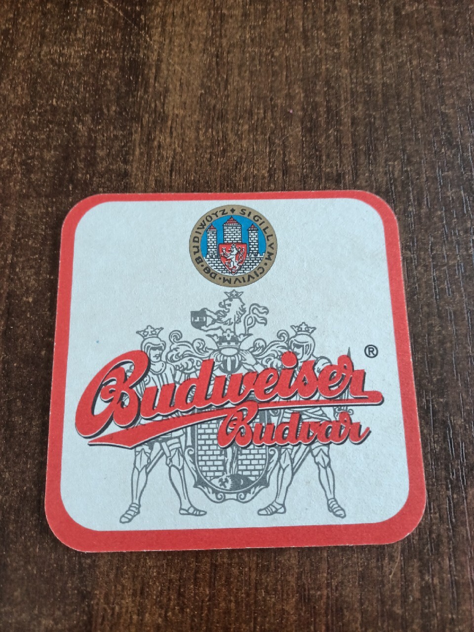 Podkładka pod piwo. Budweiser | Tychy | Licytacja na Allegro Lokalnie