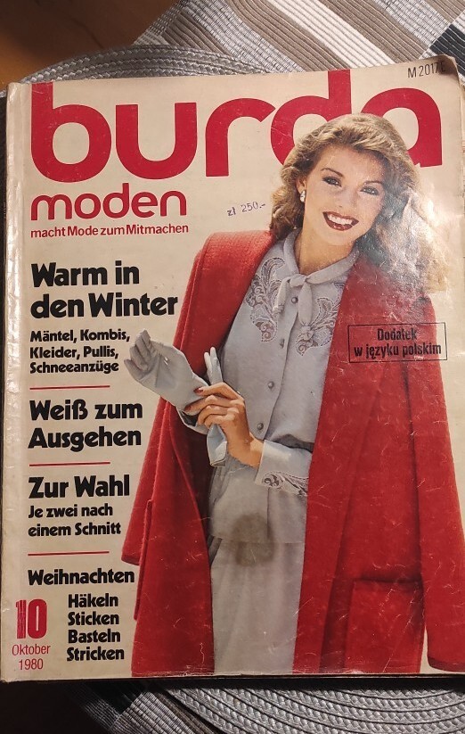 Burda Vintage 1980 z wykrojami | Kraków | Licytacja na Allegro Lokalnie