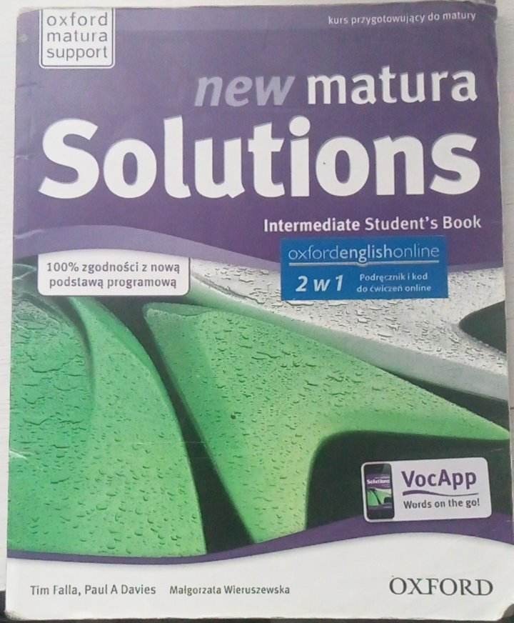 Solutions intermediate Student's book oxford | Mirków | Kup teraz na ...