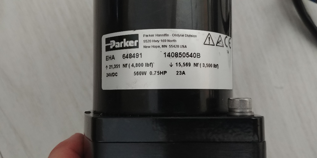 PARKER aktuator elektro-hydrauliczny EHA 648491 | Strzałkowo ...