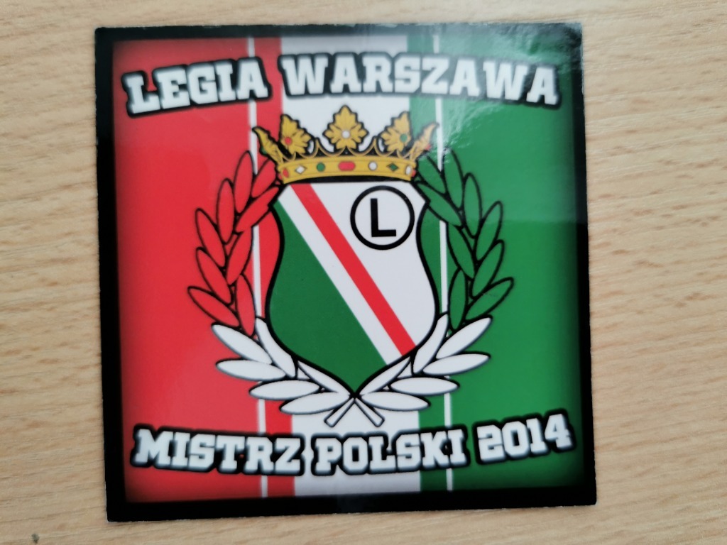 Vlepki Legia Warszawa Mistrz Polski 2014 | Kraków | Licytacja na ...