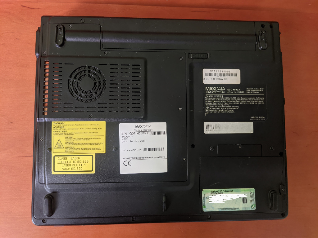 Laptop MAXDATA ECO 4000A 255 KI używany stan dobry | Wejherowo | Kup ...