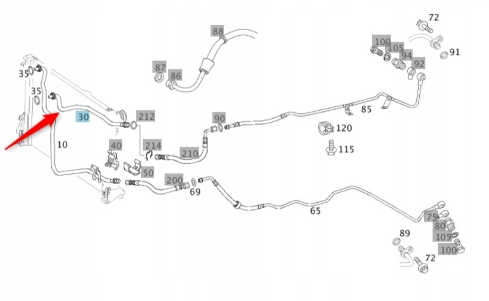 MB W211 Przewód olejowy skrzyni dolny A2112700027 | Sochaczew | Kup ...