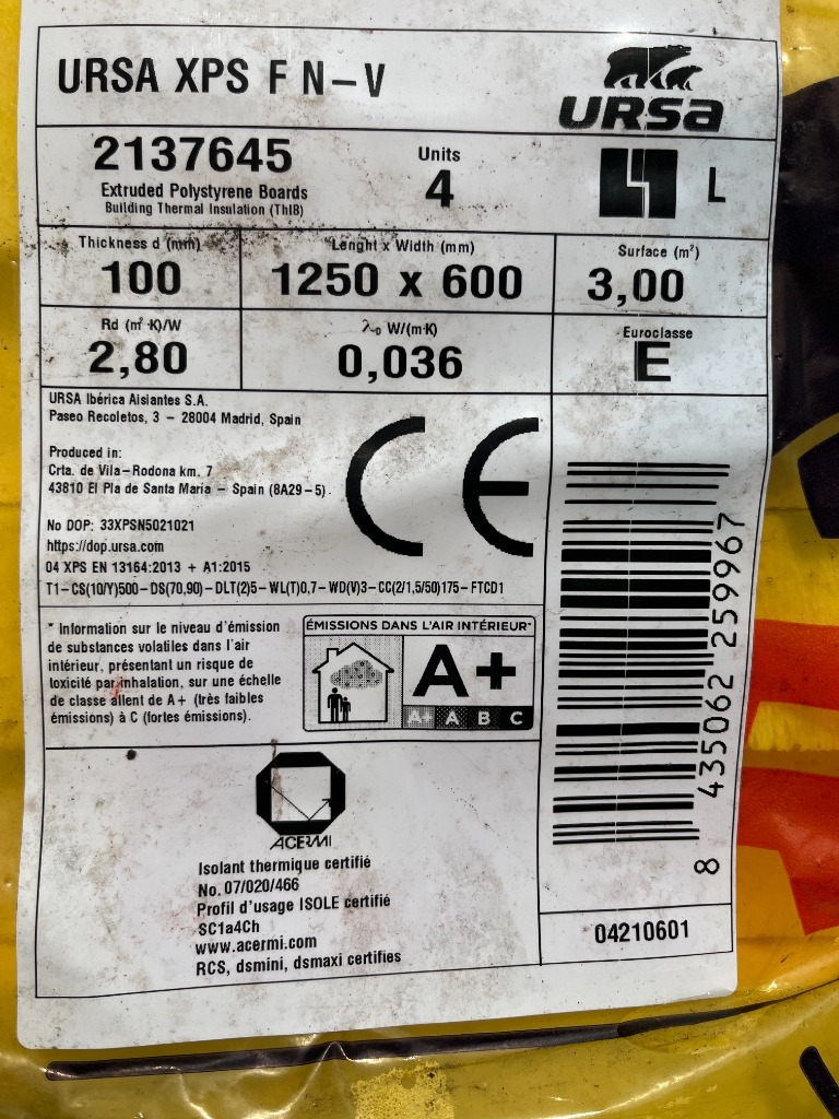 STYROPIAN EKSTRUDOWANY URSA XPS 500 100 MM FREZ | Radom | Kup teraz na ...