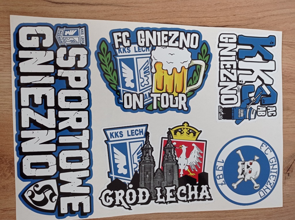 Vlepki arkusz Lech Poznań Arka Gdynia Cracovia | Śrem | Kup teraz na ...