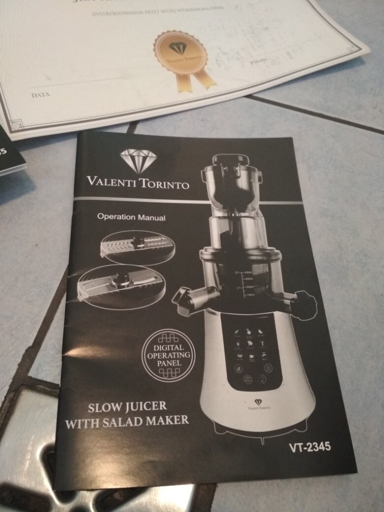 Wyciskarka wolnoobrotowa Valenti Torinto VT-2345 | Sieradz | Kup teraz ...