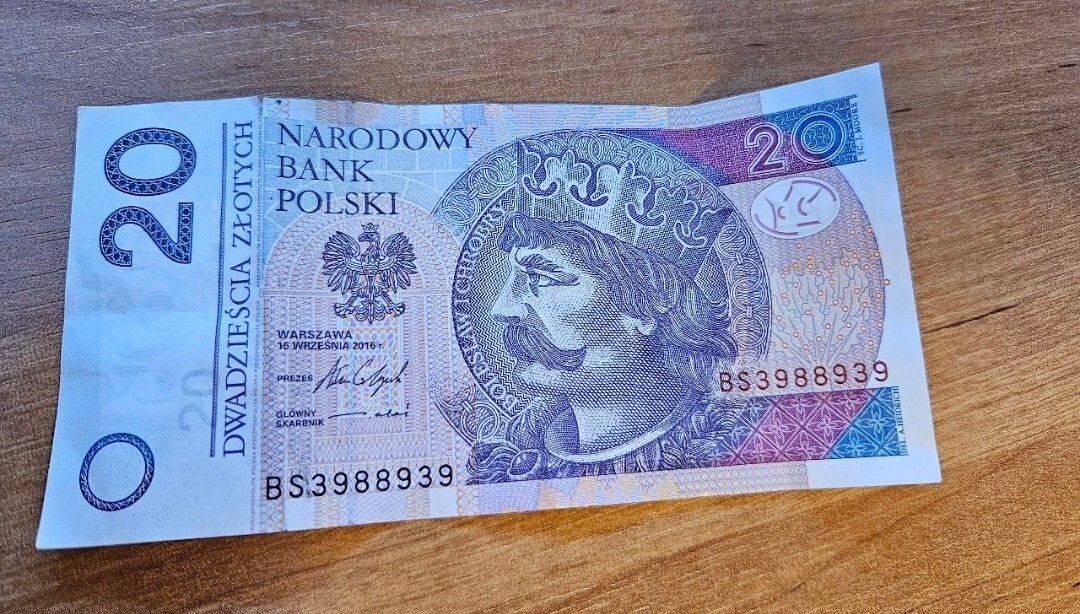 Banknot obiegowy 20zl Seria BS 3988939 radar | Rzeszów | Kup teraz na ...