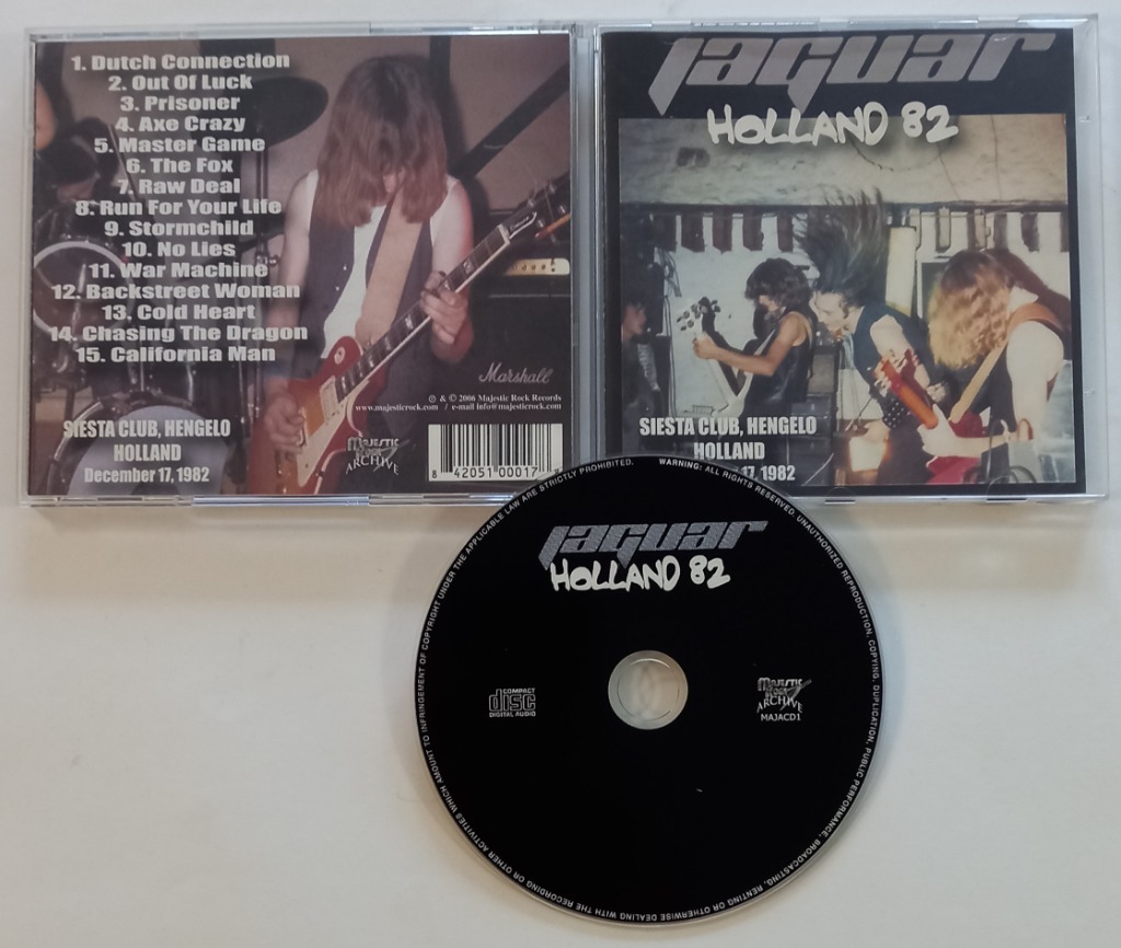 JAGUAR - LIVE IN HOLLAND 1982 / CD, UK 2006 | Wrocław | Licytacja na ...