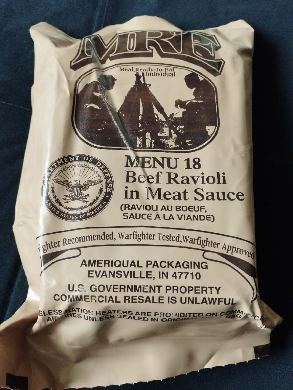 Racje żywnościowe Amerykańskie MRE menu 18 | Bolesławiec | Kup teraz na ...