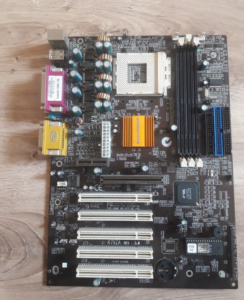 Płyta główna ECS K7VZA rev 3 0 socket 462 nietestowana | Mstów ...