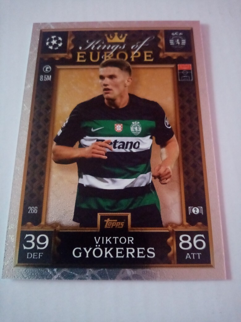 Topps Match attax 25 kings of europe Viktor Gyokeres 266 | Sosnowiec | Kup teraz na Allegro Lokalnie