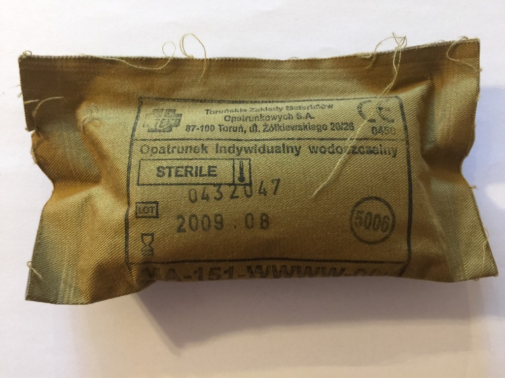 Wojskowy opatrunek indywidualny nr 2 - unikat ! | Chorzów | Kup teraz na Allegro Lokalnie