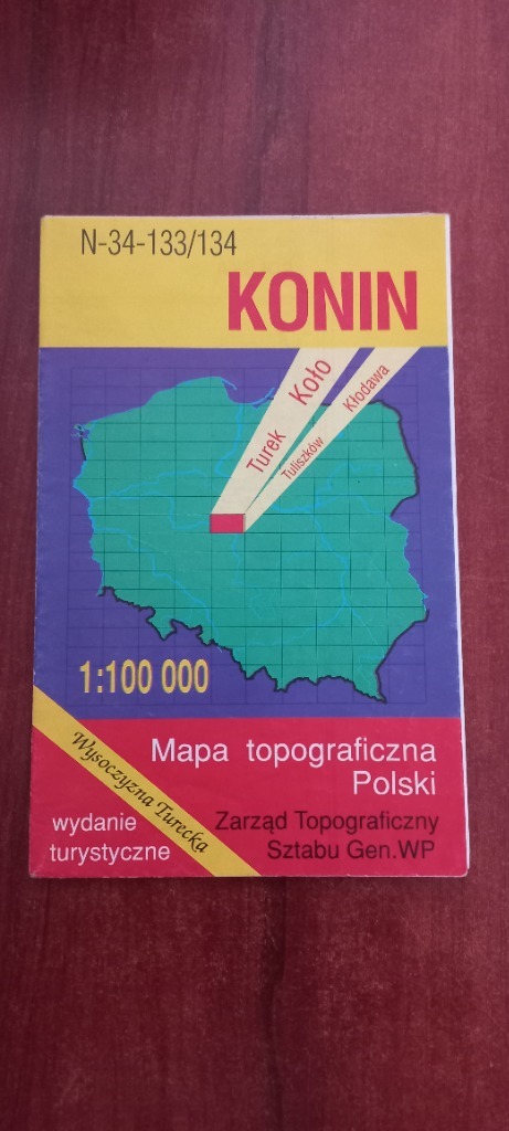 Mapa topograficzna Konin | Karpacz | Licytacja na Allegro Lokalnie