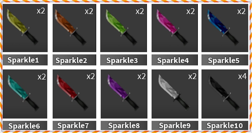 Roblox Murder Mystery 2 Sparkle Set | Trzciel | Kup teraz na Allegro ...