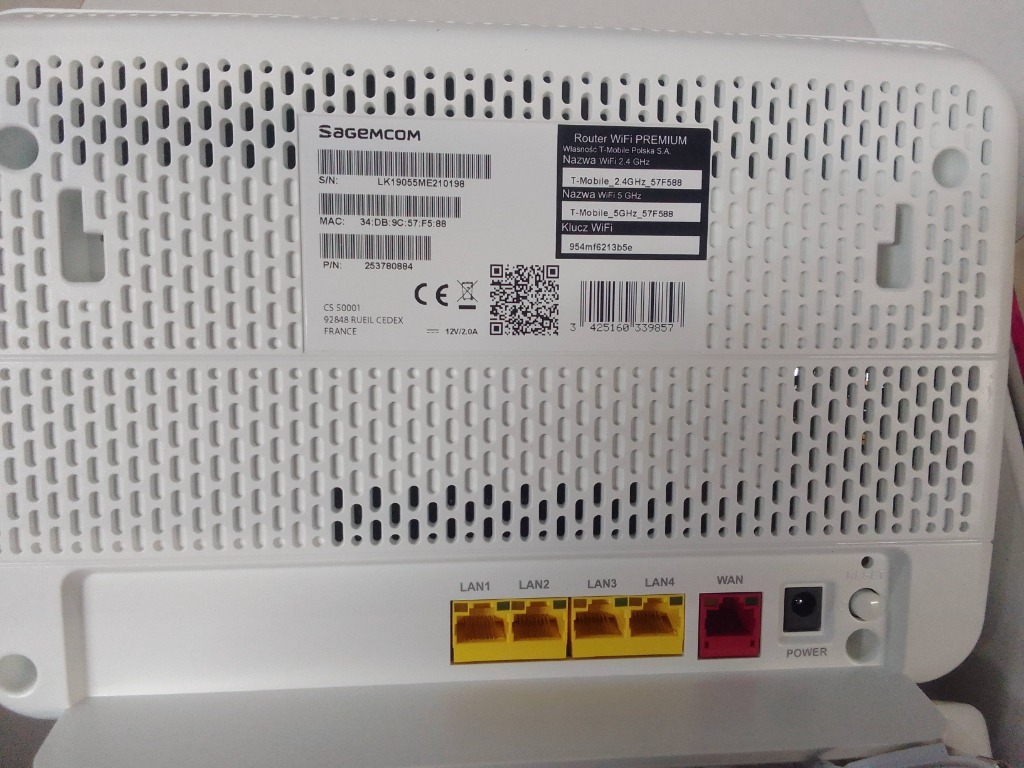 Router WiFi Premium Sagemcom CS50001 nowy | Parkowo | Licytacja na ...