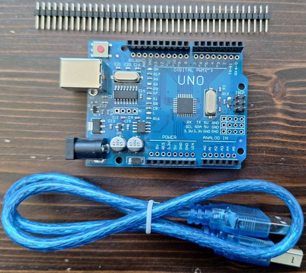 Moduł Atmel ATmega328 CH340 zgodny z Arduino UNO R3 + kabel USB + piny ...