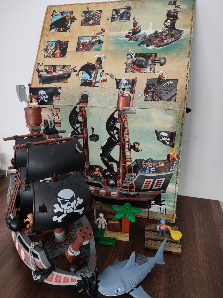 LEGO Duplo 7880 statek piratów rekin wyspa skarbów | Gdańsk | Kup teraz ...