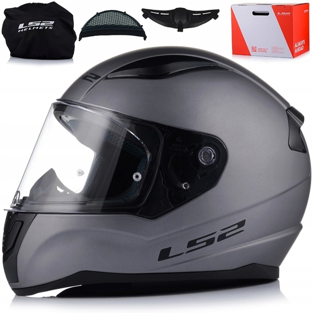 Kask Motocyklowy XXL LS2 FF353 RAPID II TITAN MATT SYSTEM PINLOCK ...