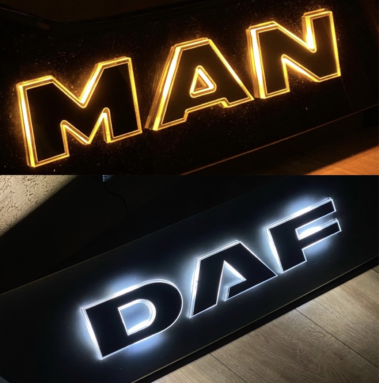 Podświetlane Logo LED DAF MAN SCANIA na maskę TIR | Radomsko | Kup ...