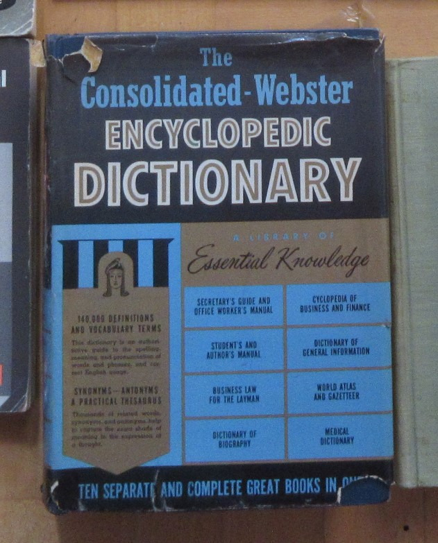 CONSOLIDATED WEBSTER ENCYCLOPEDIC DICTIONARY | Gdynia | Kup teraz na ...