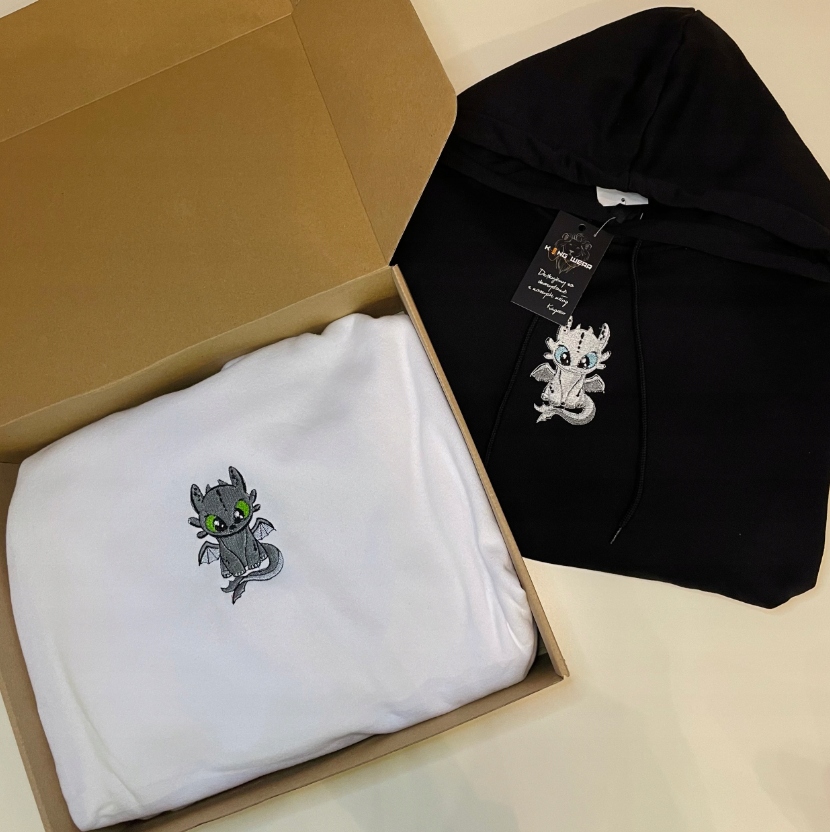 Bluzy dla Par z Haftem - Niska cena na Allegro.pl