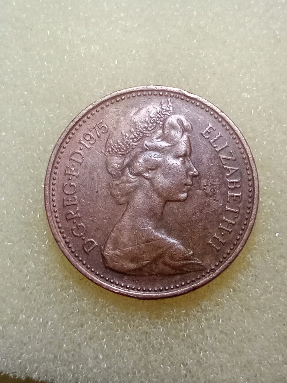 1 NEW PENNY 1975 ELIZABETH II | Szlichtyngowa | Licytacja na Allegro ...
