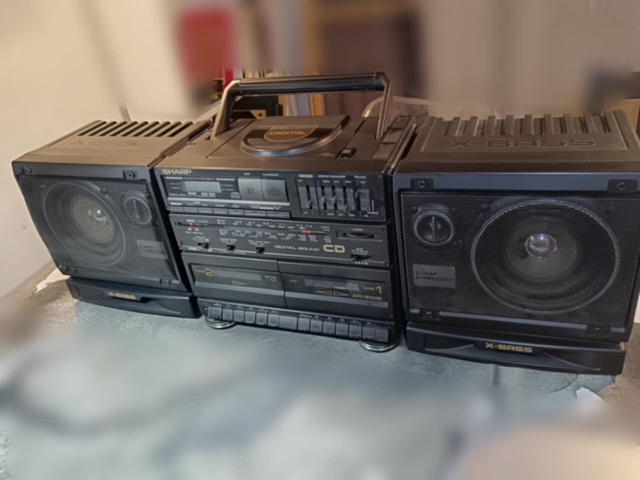 Wieża sharp boombox x bass radiomagnetofon | Olsztyn | Kup teraz na Allegro Lokalnie