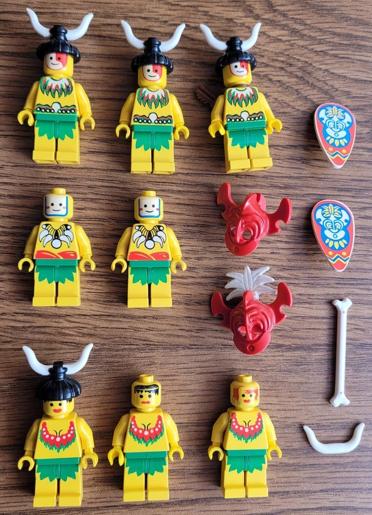 LEGO Islanders wyspiarze 8 ludzików maski tarcze rok 2001 | Jaworzno ...