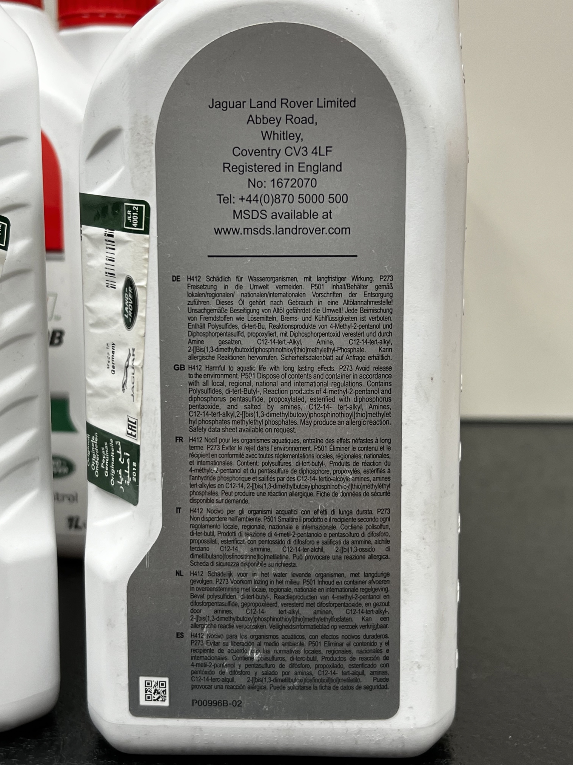 Olej BOT750B F-pace F-type xf xj C2P25272 LR050750 | Białystok | Kup ...