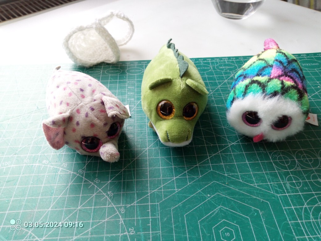 3 Pluszaki TY małe słoń sowa krokodyl dobry stan | Warszawa | Kup teraz ...