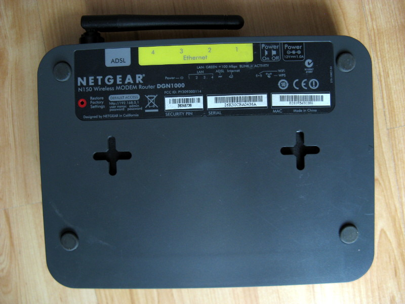 Netgear N150 Wireless Modem Router DGN1000 ADSL2+ | Lublin | Kup teraz ...