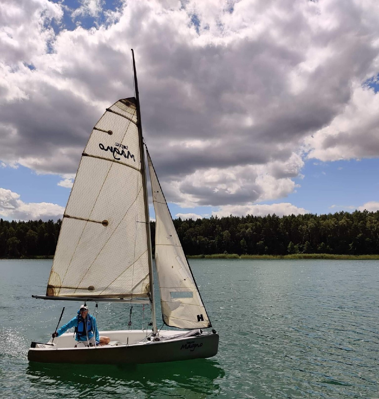 Żaglówka Topper Magno 3 90m Topaz z wózek slipowy łódka jacht zaglowk ...