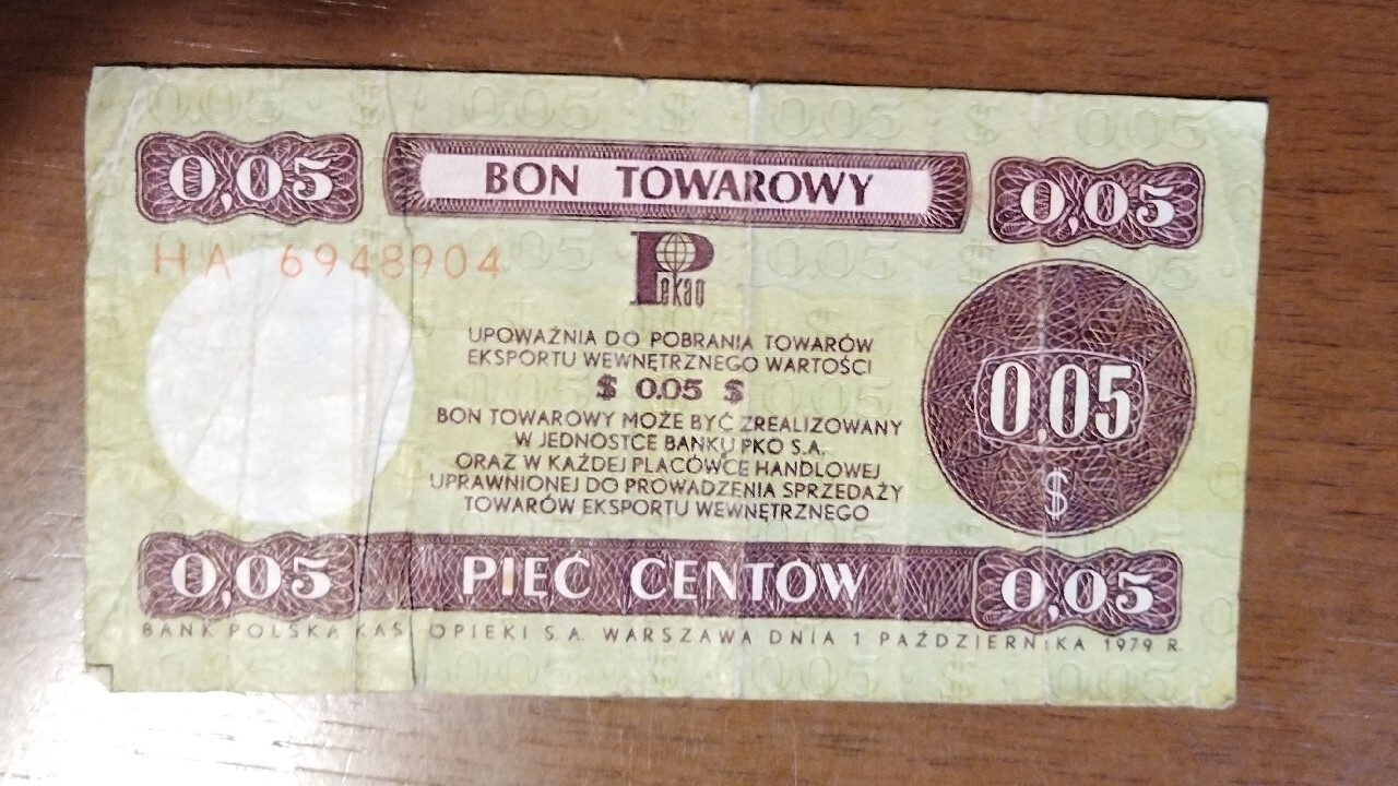 Bon towarowy PKO 10 szt. 50,20,10,5,2,1,cent | Turek | Licytacja na Allegro Lokalnie