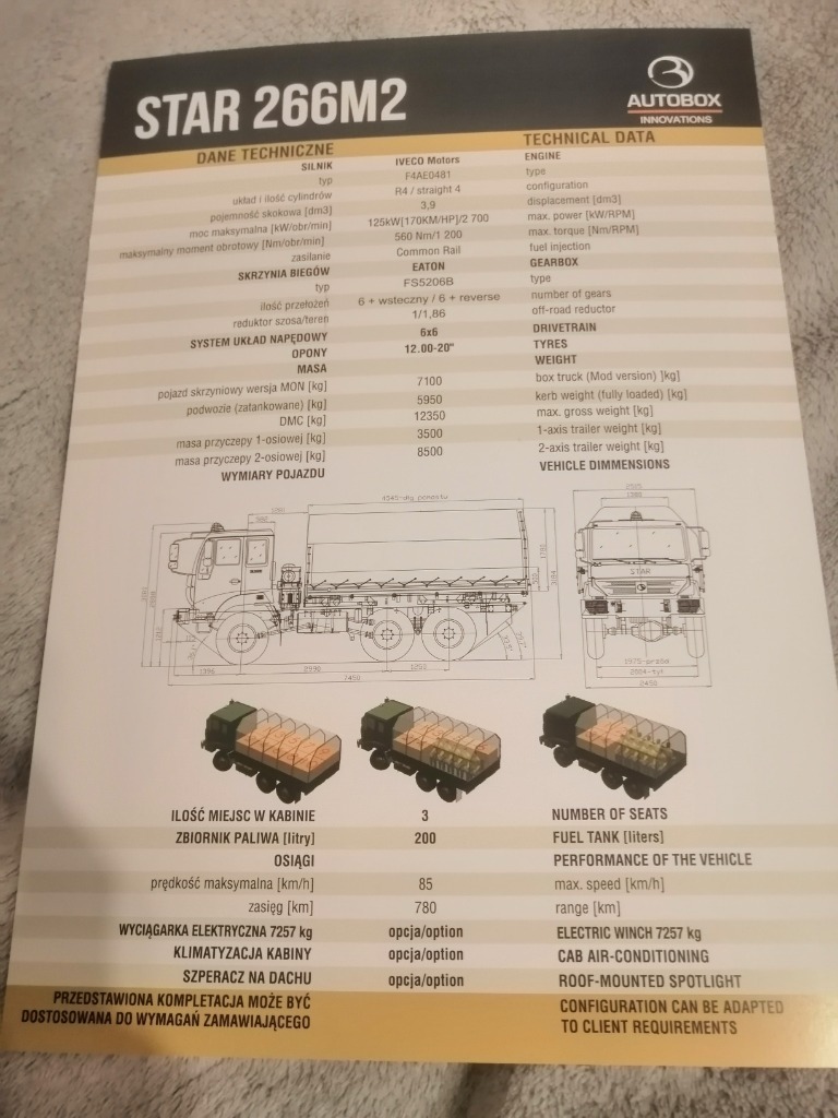 STAR 266 M2 skrzyniowy Autobox Starachowice | Grodzisk Mazowiecki | Kup ...