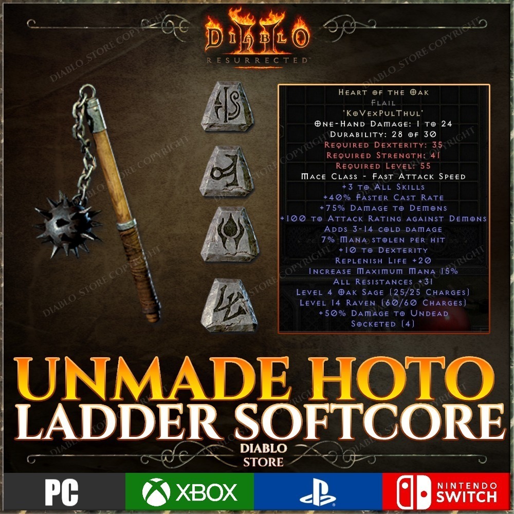 Diablo 2 Resurrected HOTO Serce Dębu LADDER D2R | Wiśniewo | Kup teraz ...