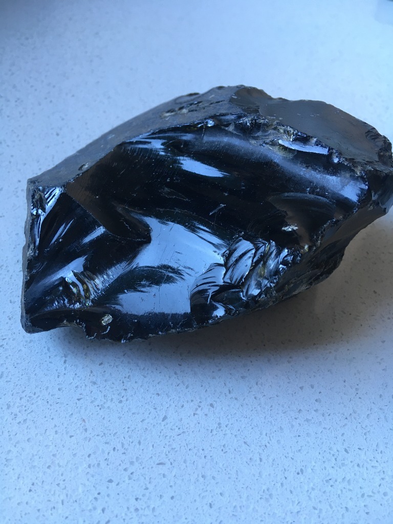 Obsydian naturalny kamień surowa bryłka | Ząbkowice Śląskie | Kup teraz ...
